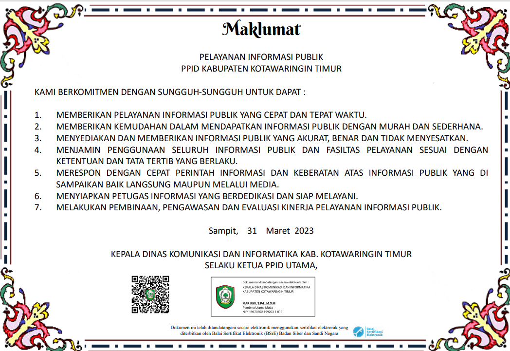 Profil – PPID Kabupaten Kotawaringin Timur